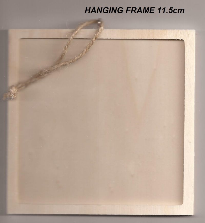 FRAME HANGING SQUARE - Дървена висяща рамка 11,5 х 11,5 cm FRAME ...