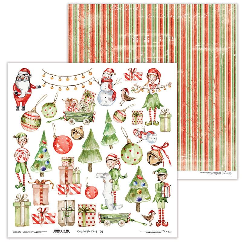 Lexi Design, Set of Double Face Sheets 6 - Carol of the Elves ...