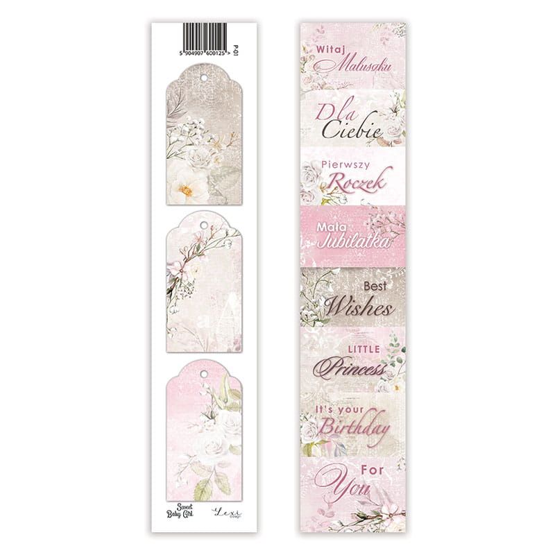 Lexi Design, Strip with cutting elements - Sweet baby girl P01 ...